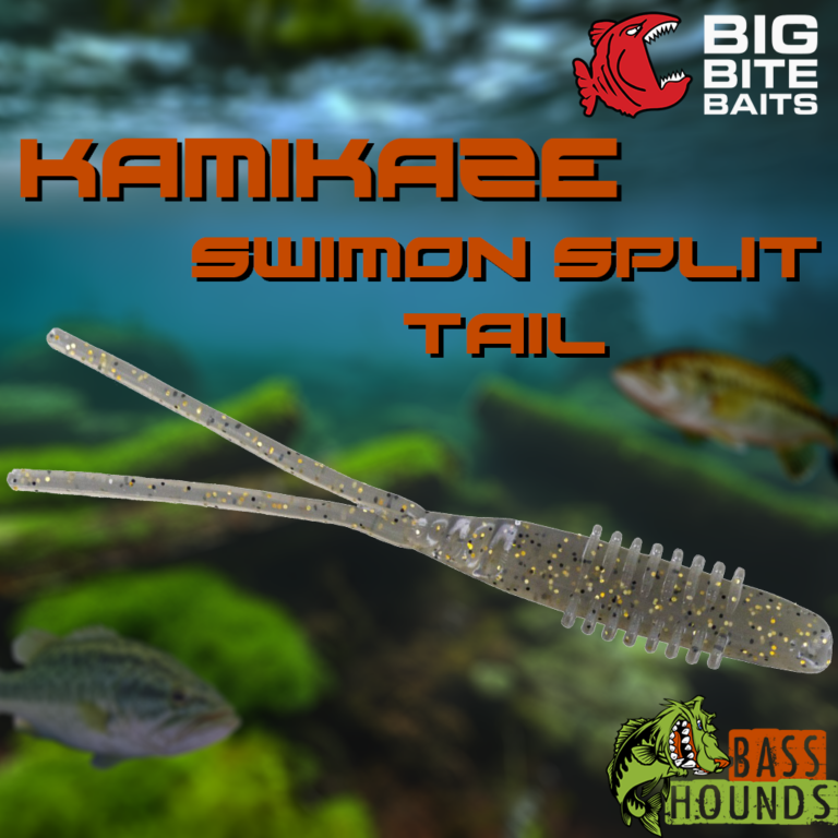 Big Bite Baits Kamikaze Swimon Split Tail - Bass Hounds
