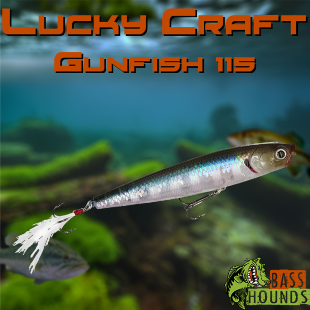 Lucky Craft Gunfish 115 - Bass Hounds