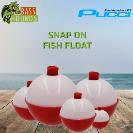Pucci Snap On Fish Float - Bass Hounds
